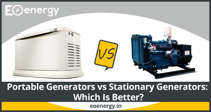 Portable Generators vs Stationary Generators: Which Is Better?